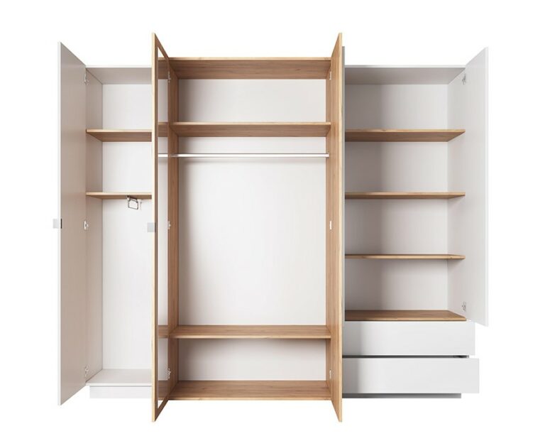 Armoire ALMOSA - Design Moderne, Rangement Spacieux